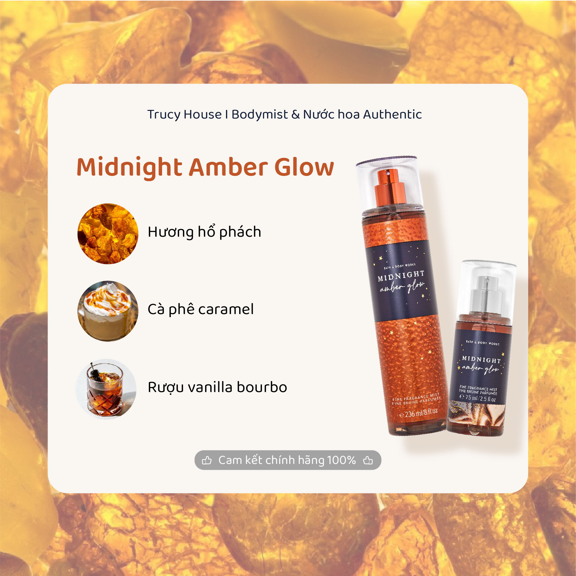 Midnight Amber Glow Fine Fragrance Mist Ultimate Hydration