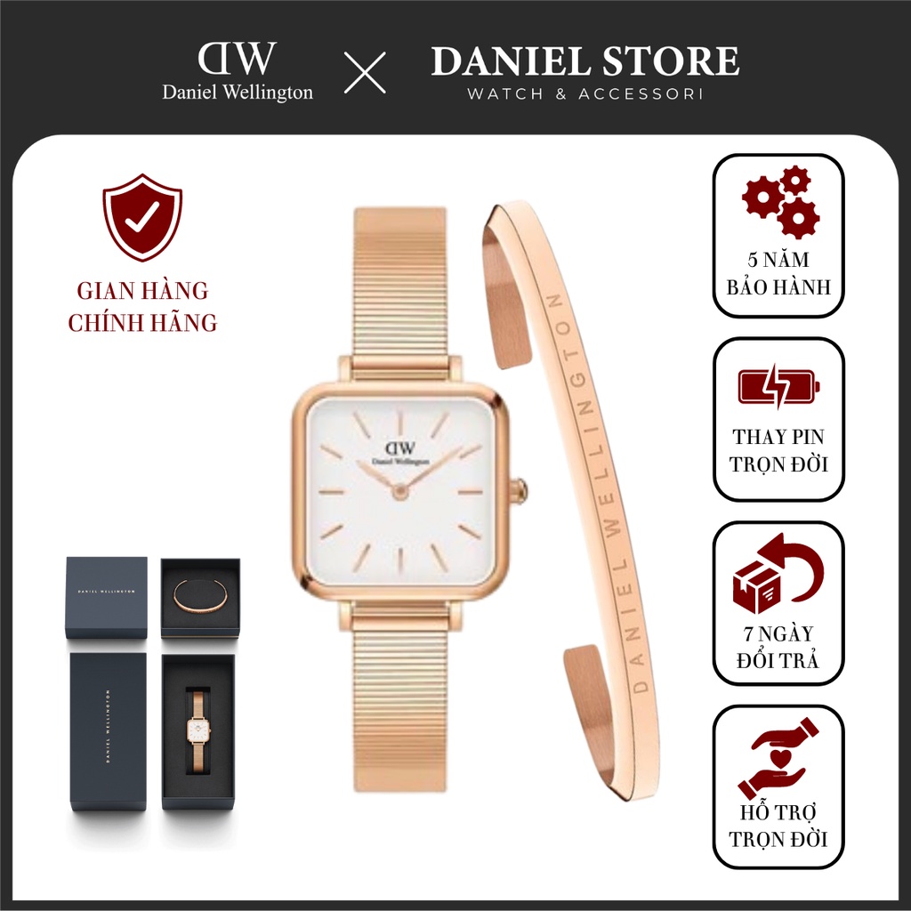 Đồng Hồ Nữ Daniel Welington Classic Petite Melrose Black Vòng Tay DW ...