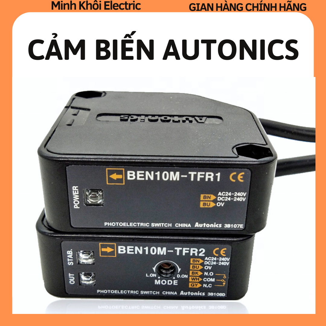Cảm biến Autonic Ben10M-TFR,cảm biến quang Ben10m, công tắc hồng ngoại, cảm biến khoảng cách ...