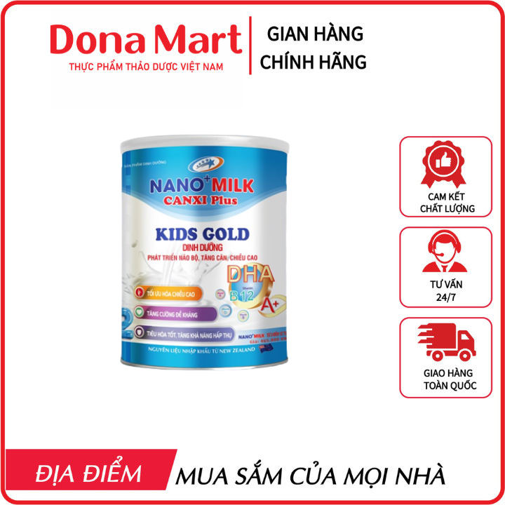 Sữa Bột Nano+Milk Kids Gold 400 Gram Giúp Tăng Chiều Cao, Tăng Sức Đề ...