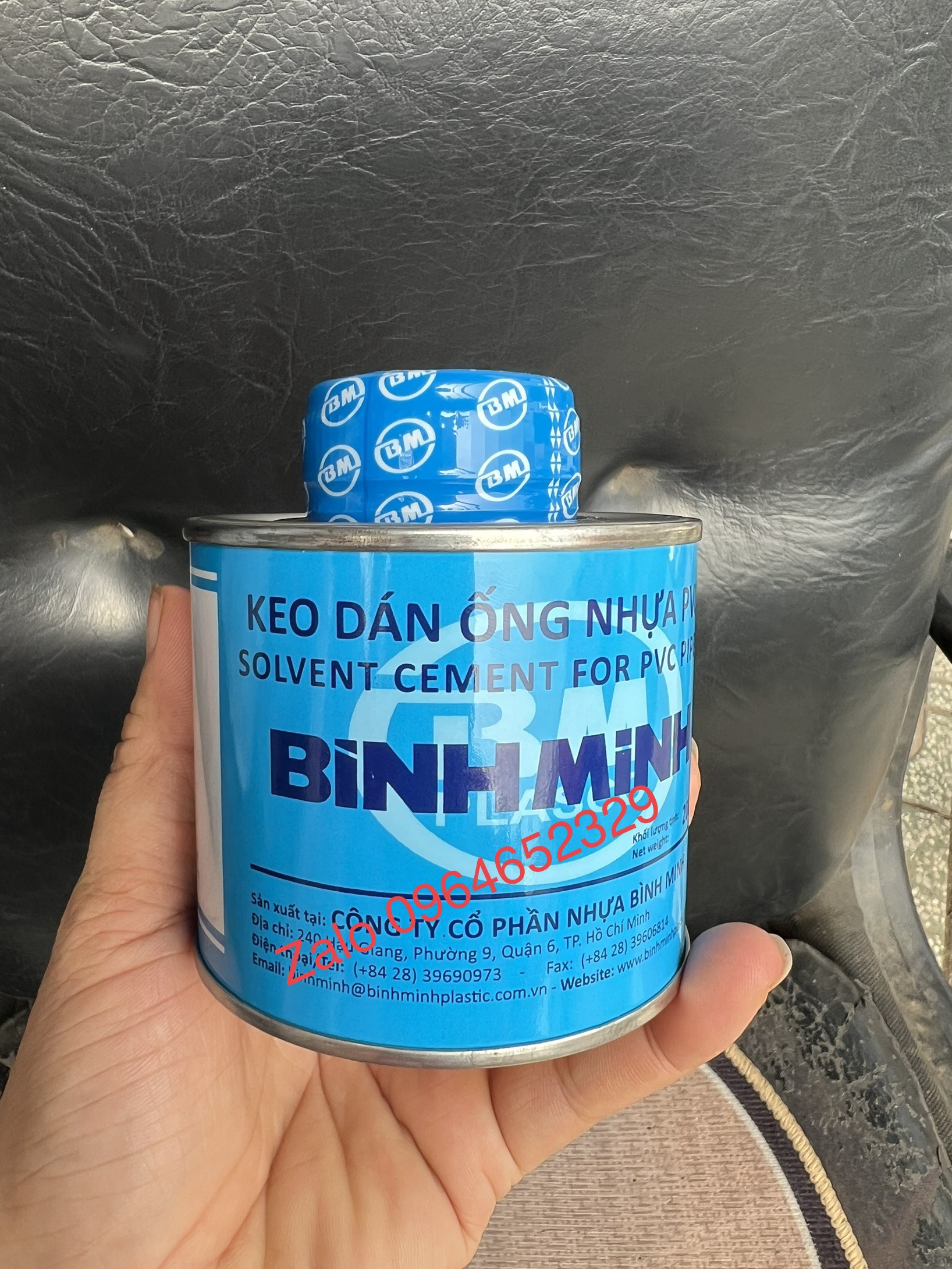 KEO DÁN ỐNG NHỰA PVC BÌNH MINH 200Gr CÓ SẴN CHỔI KHÔNG DÍNH TAY CHÍNH ...