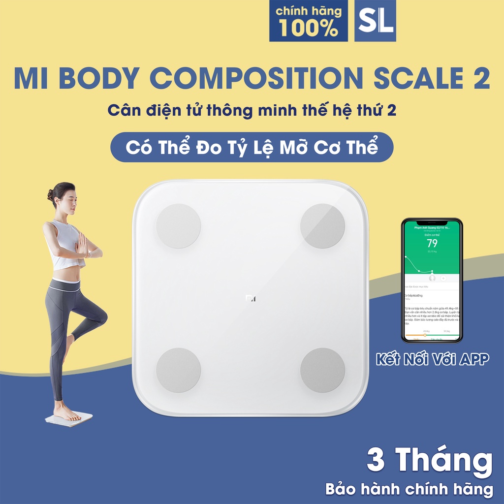 Cân Sức Khỏe Điện Tử Thông Minh Xiaomi Mi Body Scale 2 Mi Scale 2 - Độ ...