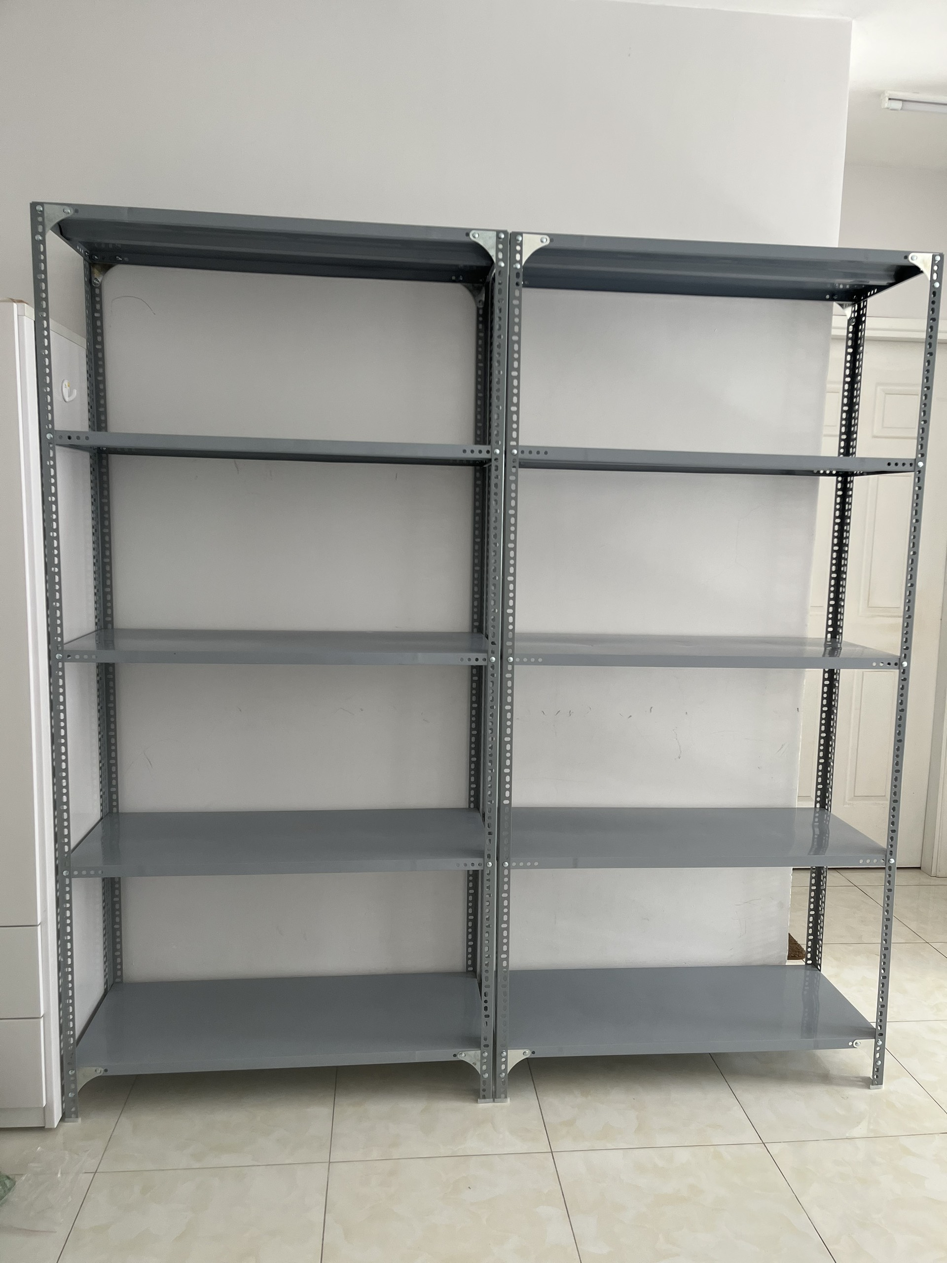 Kệ sắt V lỗ đa năng 5 tầng dài 100cm x rộng 30cmx cao 200cm.Lắp Ghép Đa ...