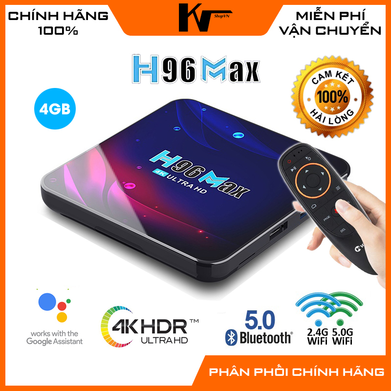 Android TV Box H96 Max chip khủng RK3328 Wifi 5Ghz Bluetooth 5.0 cài ...