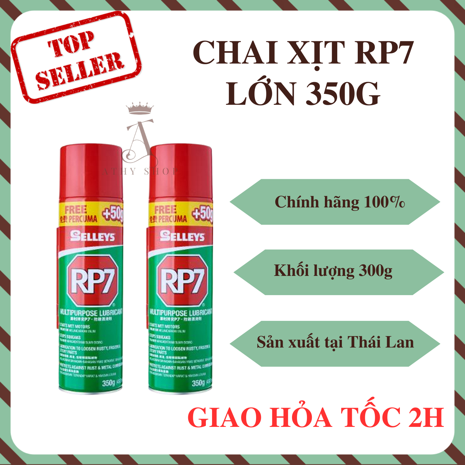 CHAI XỊT RP7 300G CHÍNH HÃNG dầu xịt bôi trơn máy móc chai xịt Selleys ...