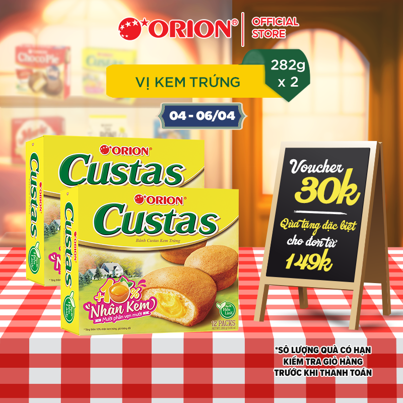 Bánh Trứng Custas Hộp 282g - MixASale