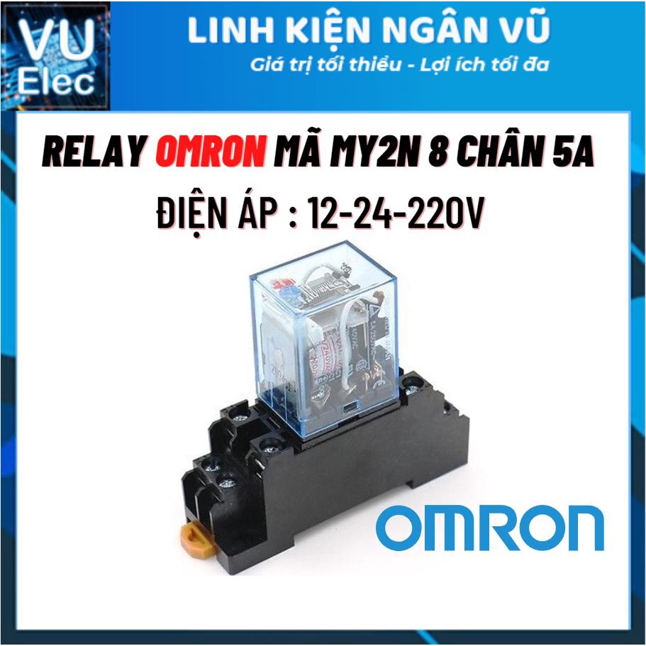 Rơ le (relay) OMRON MY2NJ 12V, 24V, 220V 8 Chân Dòng 5A,rlay omron ...