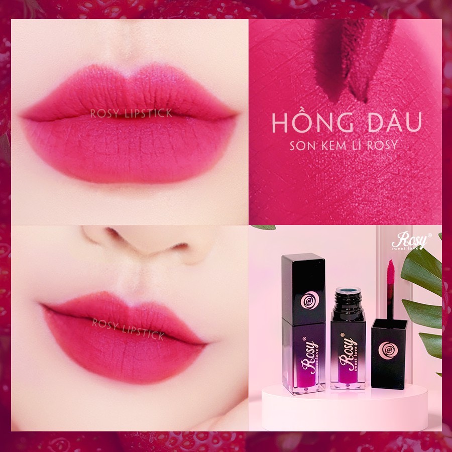 Son kem ROSY Lì Son Không chì ,Son lì lâu trôi, lên môi mềm mịn | Lazada.vn