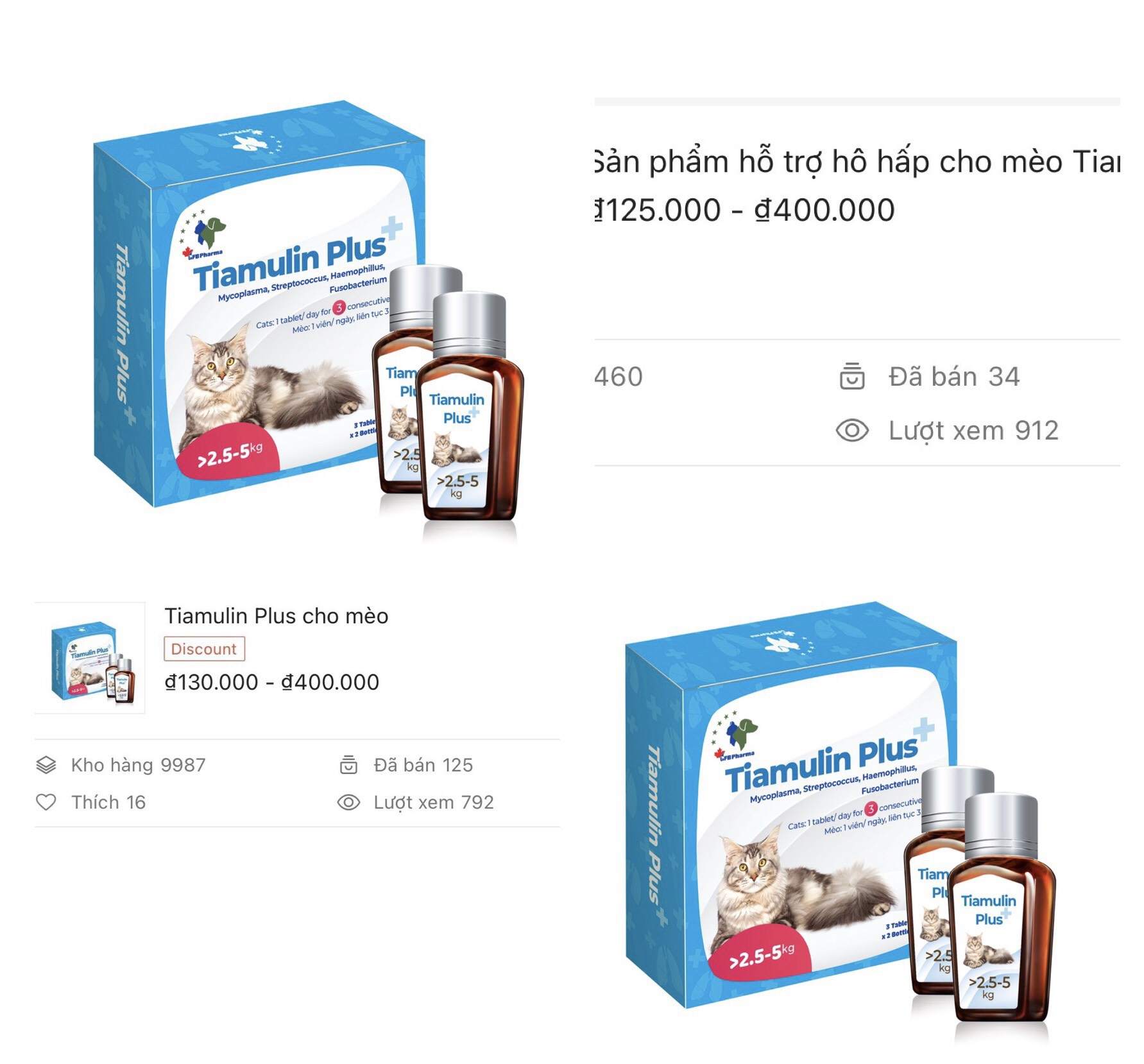 TIAMULIN PLUS CHO MÈO | Lazada.vn