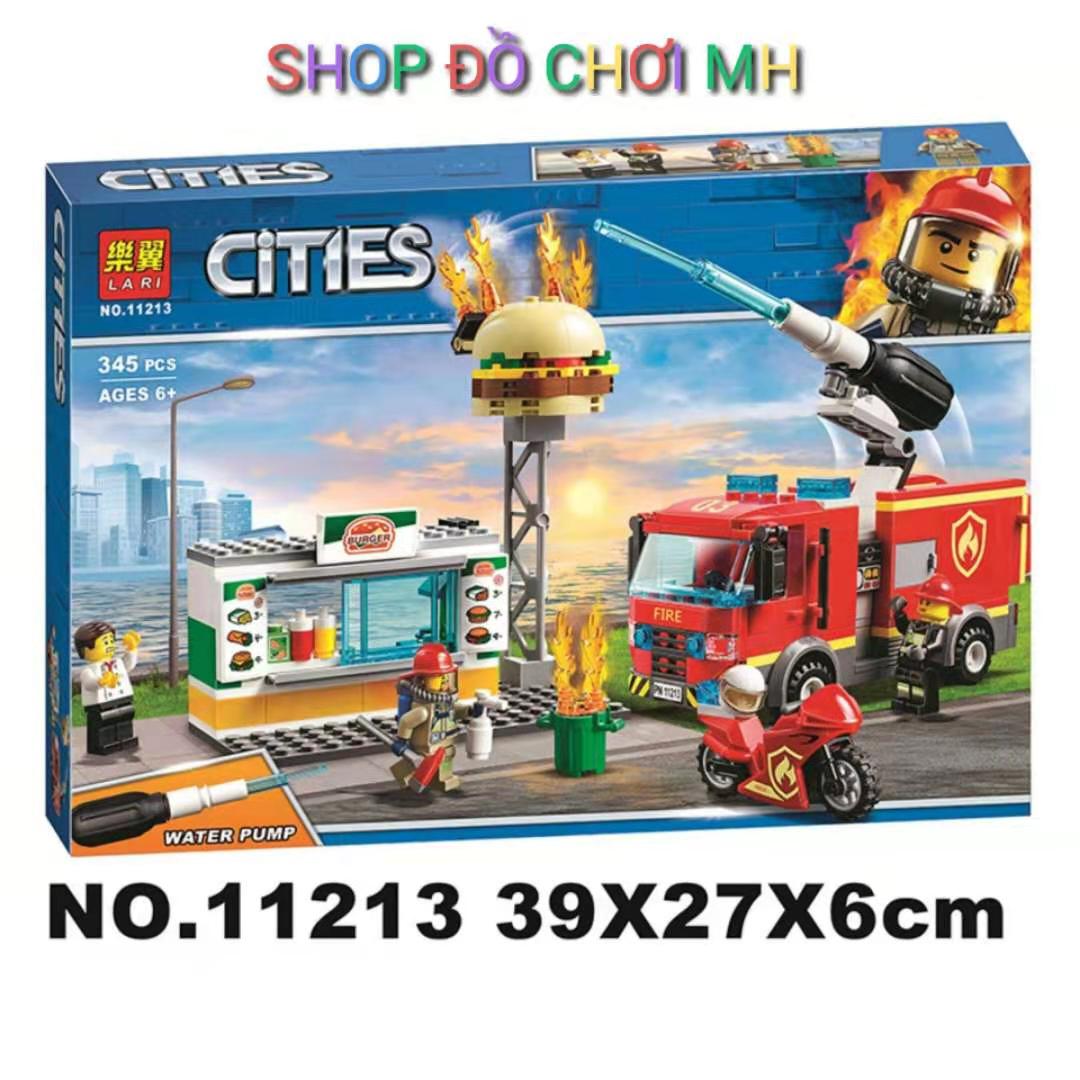 [HCM]đồ chơi lego xếp hình lắp ráp lari cities 11213-Đội xe cứu hỏa làm ...