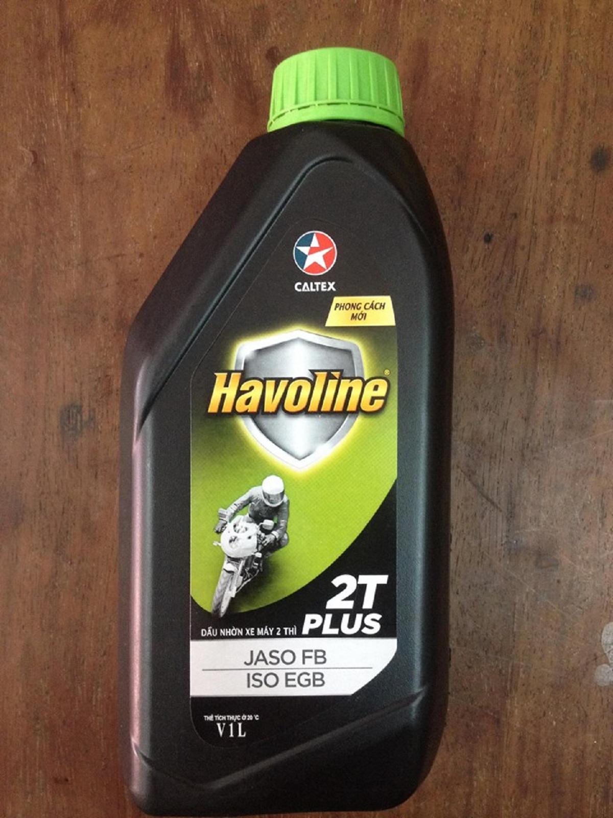 Nhớt 2 thì pha xăng Havoline Caltex Plus 2T 1 lít L - MixASale