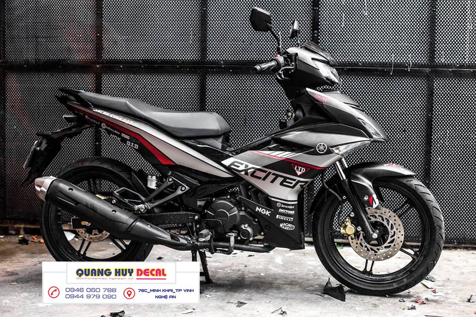 Tem trùm ex 150 đen xám, tem exciter 150, team trùm exciter 150, tem xe ...