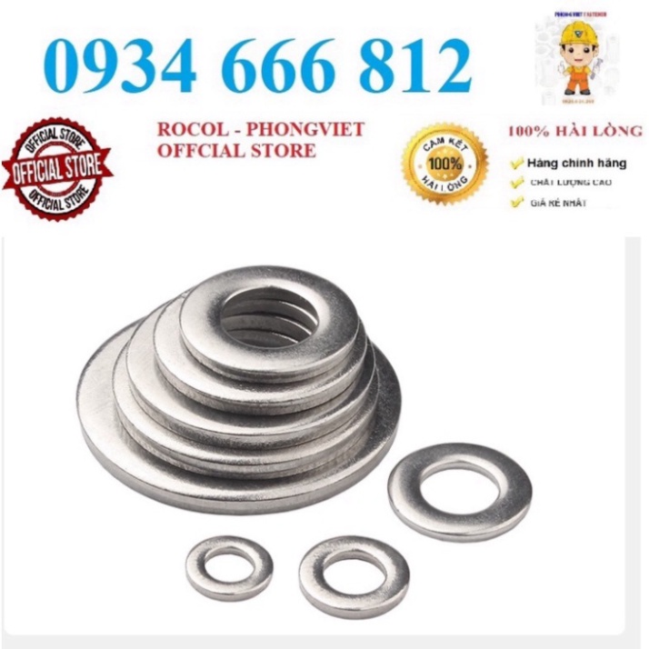 10 cái M3-M12 long đen phẳng inox201 M3-M12 | Lazada.vn