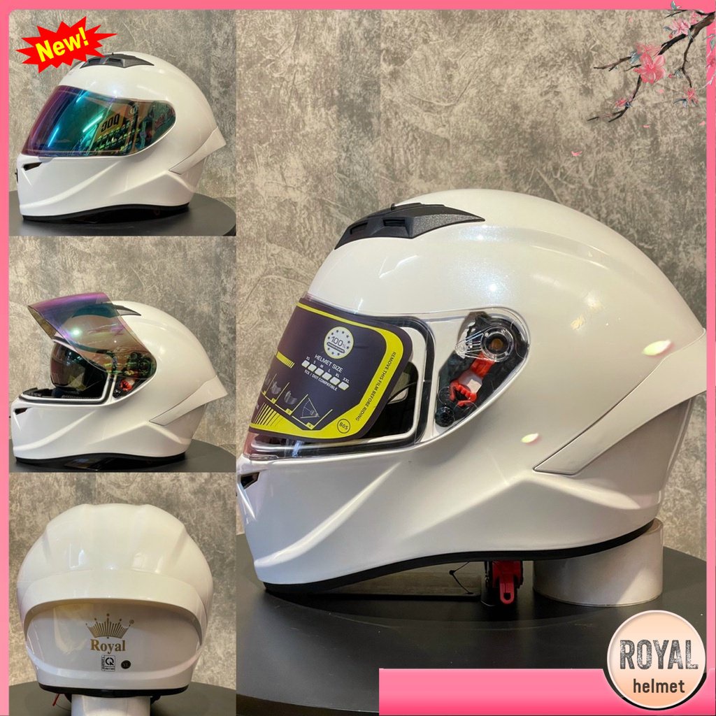 mũ bảo hiểm full face 2 kính Royal fullface M266 Kính Đen chính hãng 2 ...