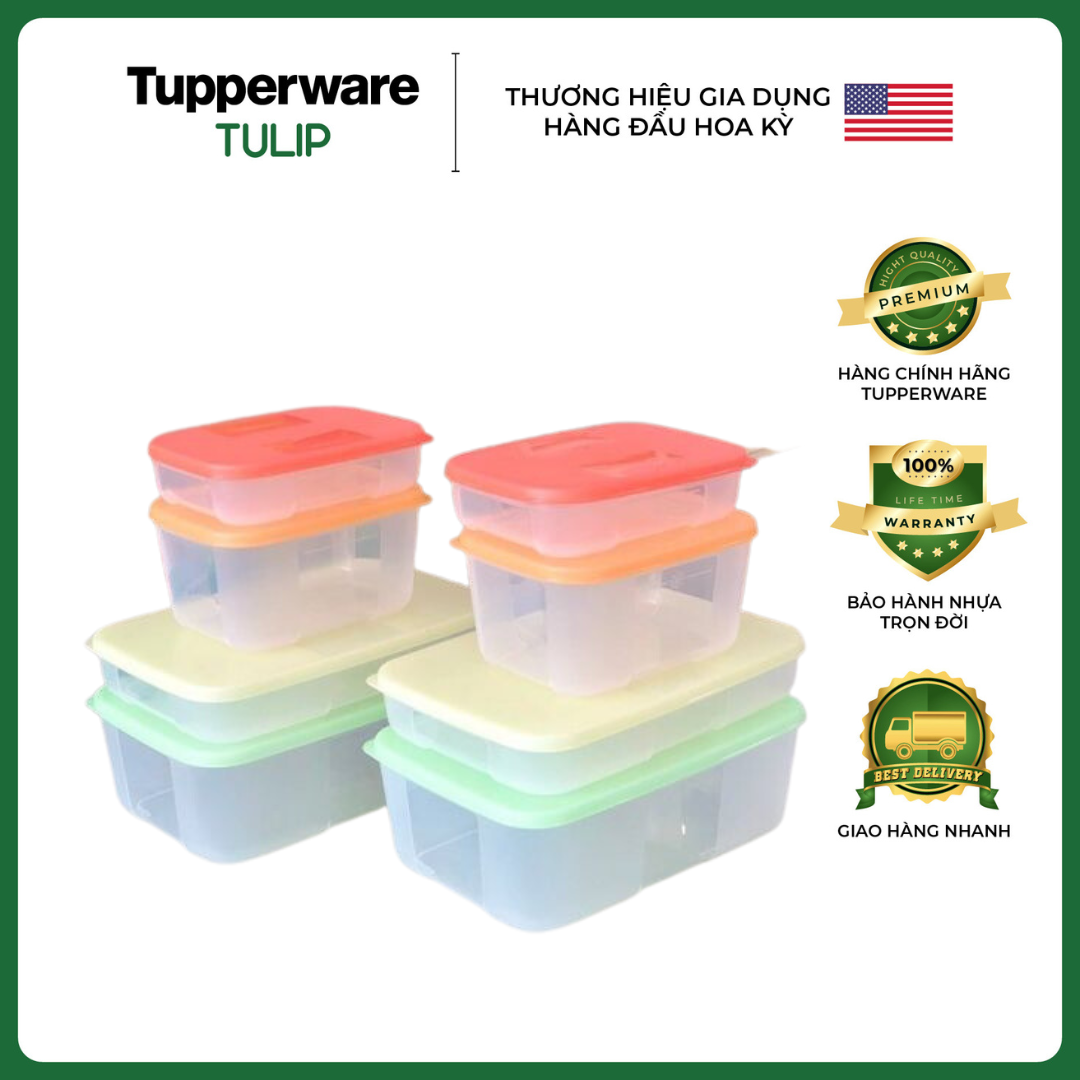 Bộ Trữ Đông Tupperware Colorful Set 8 - Tupperware Chính Hãng 100% ...
