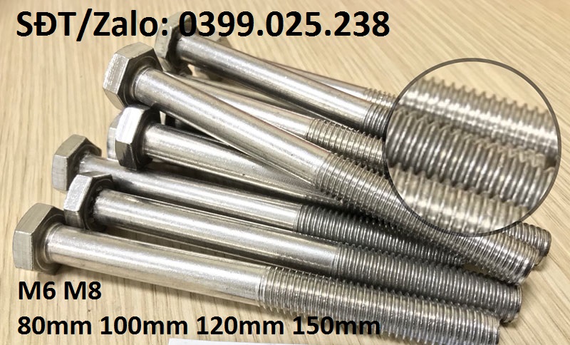 Combo 5 con Bulong M10 M12 lục giác ngoài INOX ĐỘ DÀI 80-150MM | Lazada.vn