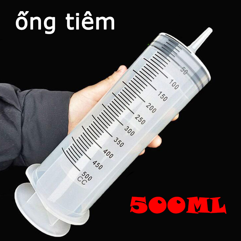 Tặng ống silicone 30cm Xi lanh 500ml ống tiêm nhựa dụng cụ ăn uống cho thú cưng dụng cụ hút nước ...