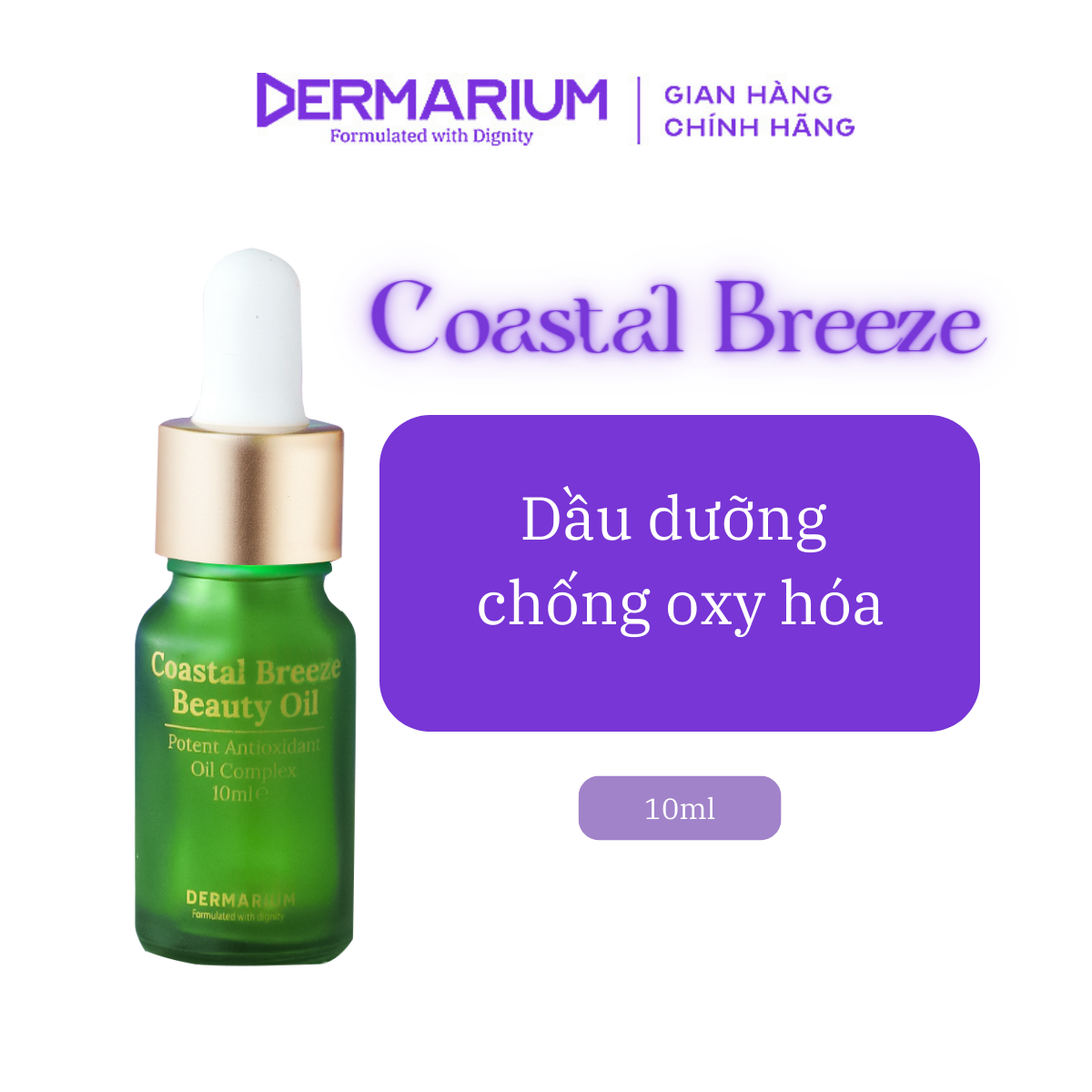 Dermarium Coastal Breeze - Dầu dưỡng chống lão hóa 10ml - MixASale