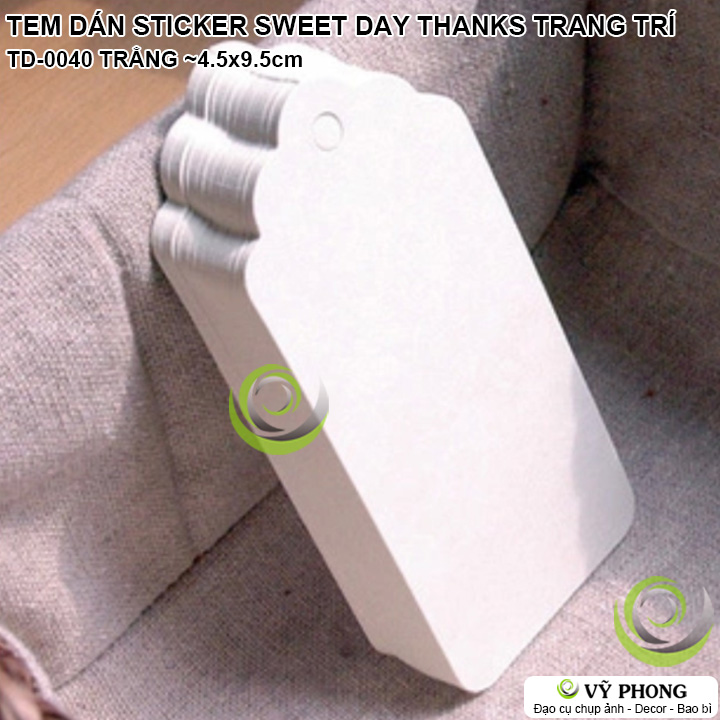 SET 50 NHÃN TEM TREO TAG TREO GIẤY KRAFT / TRẮNG TRANG TRÍ ĐÓNG GÓI HỘP ...