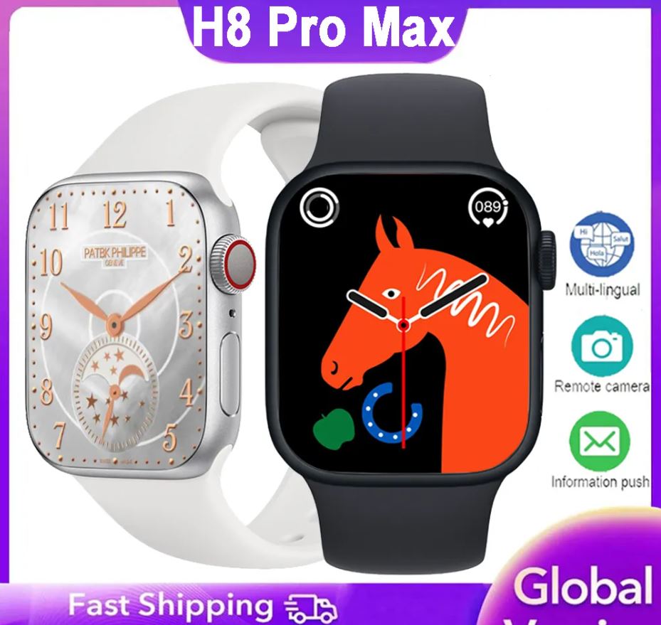 Đồng Hồ Thông Minh H8 Pro Max Bản 8.0 Viền Thép Smart Watch Kết Nối ...