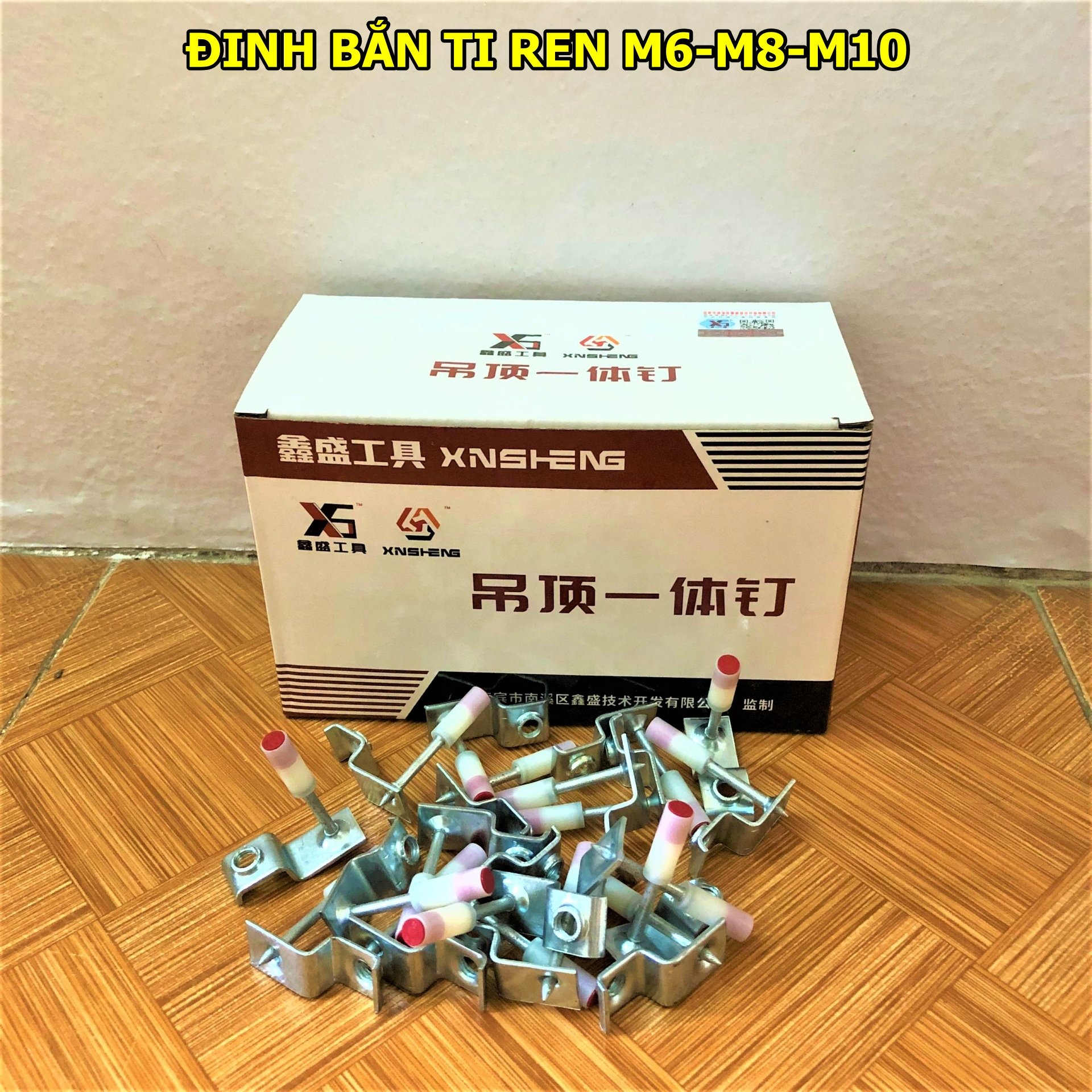 Tắc kê nổ treo ti M6-M8-M10 cho máy bắn ti trần - Hộp 100 cái - Hàng ...