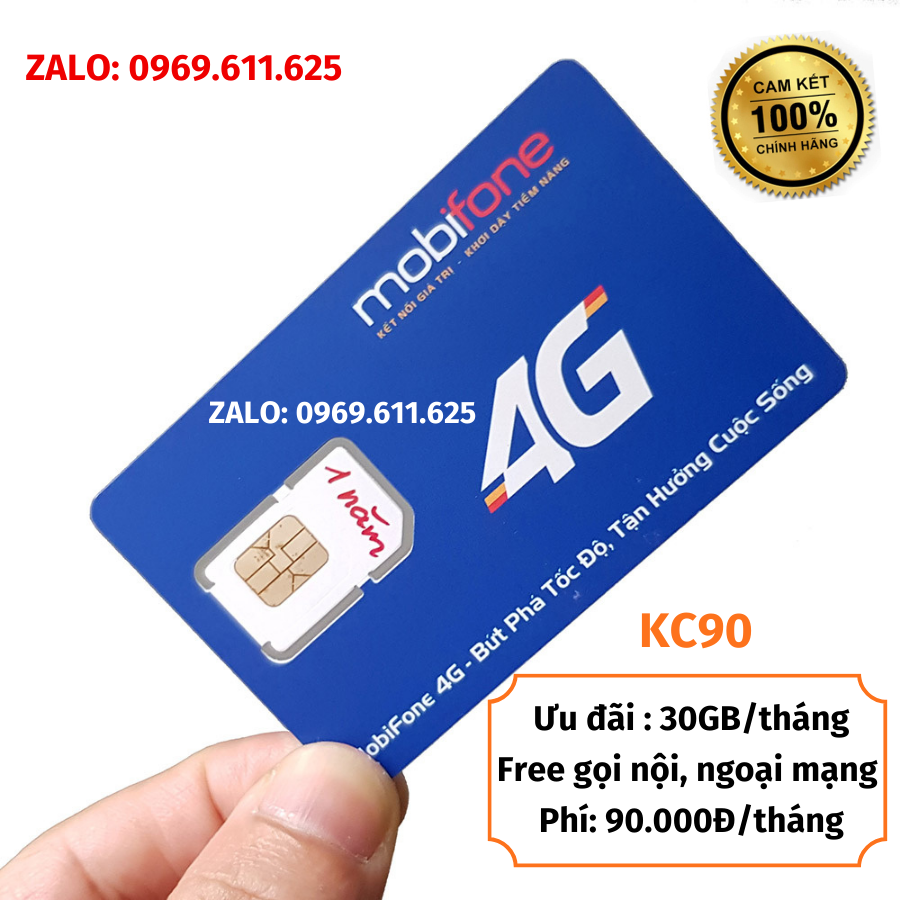 Sim Mobifone 4G Gói NA70 - NA90 - NA120 - KC90 - KC120 - KC150 - Data ...