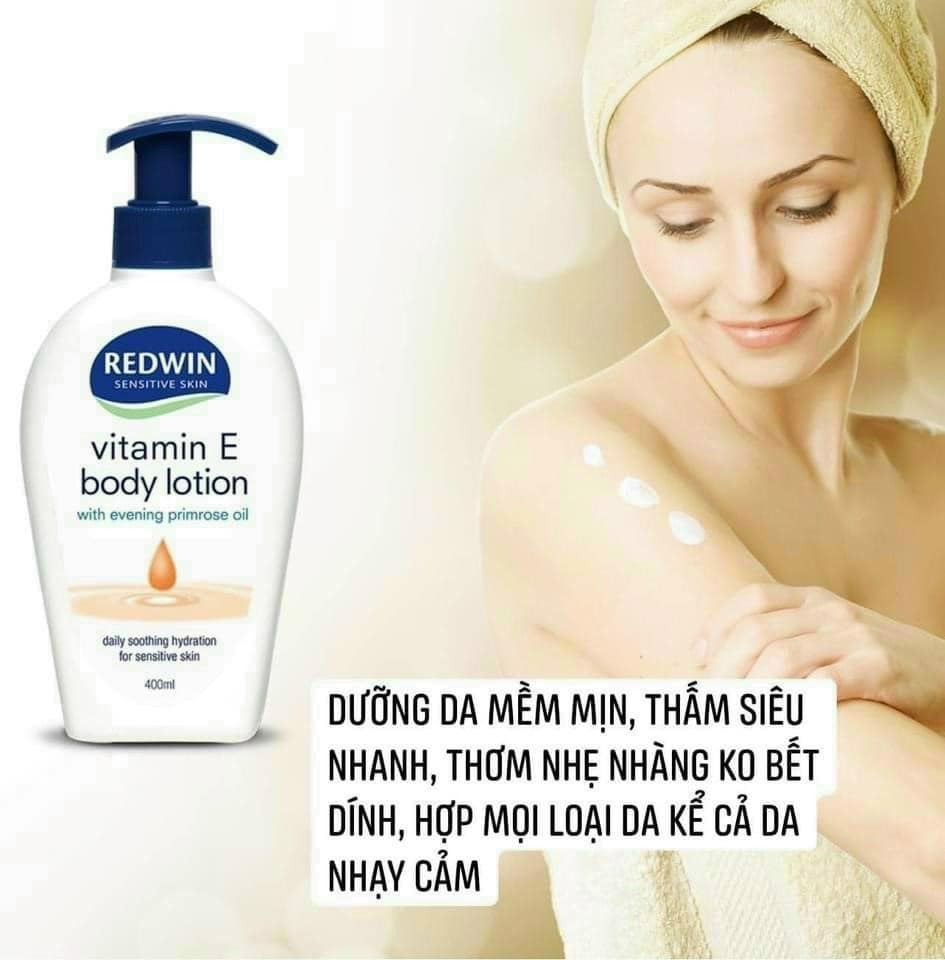 Sữa Dưỡng Thể Body Lotion Redwin Úc - Sữa Dưỡng Ẩm Sáng Da Vitamin E ...