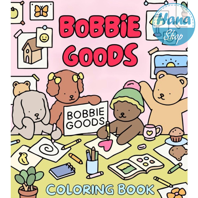 Tranh tô màu Bobbie Goods quyển 30 tranh khổ A5 chất giấy dày đẹp ...