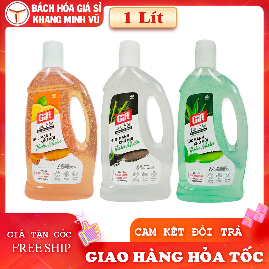 Nước Lau Sàn Gift Thiên Nhiên Chai 1 Lít Chiết Xuất Từ Thiên Nhiên Nhiều Loại Hương - MixASale