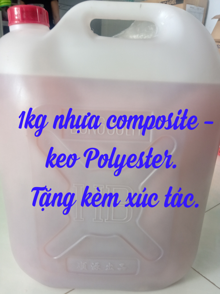 [HCM]1kg Nhựa Composite - Keo Polyester resin - Keo Poly hồng và xúc ...