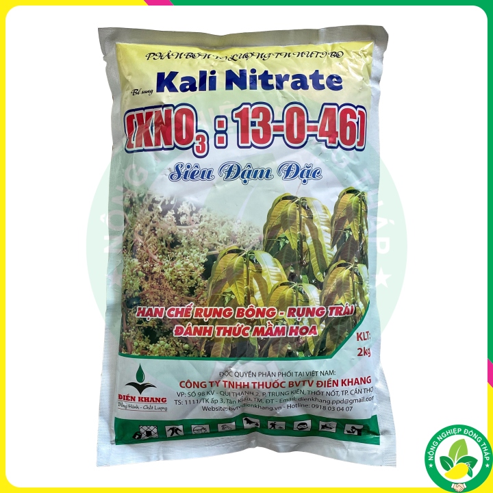 Phân Bón Vi Lượng Kali Nitrate KN03: 13-0-46 Siêu Đậm Đặc (Gói 2kg ...