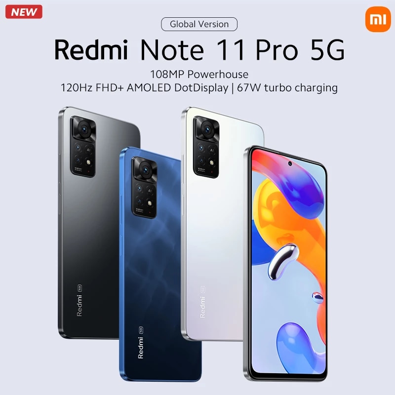 Điện thoại Xiaomi Redmi Note 11 Pro 5G (8GB128GB) CHÍNH HÃNG NGUYÊN ...