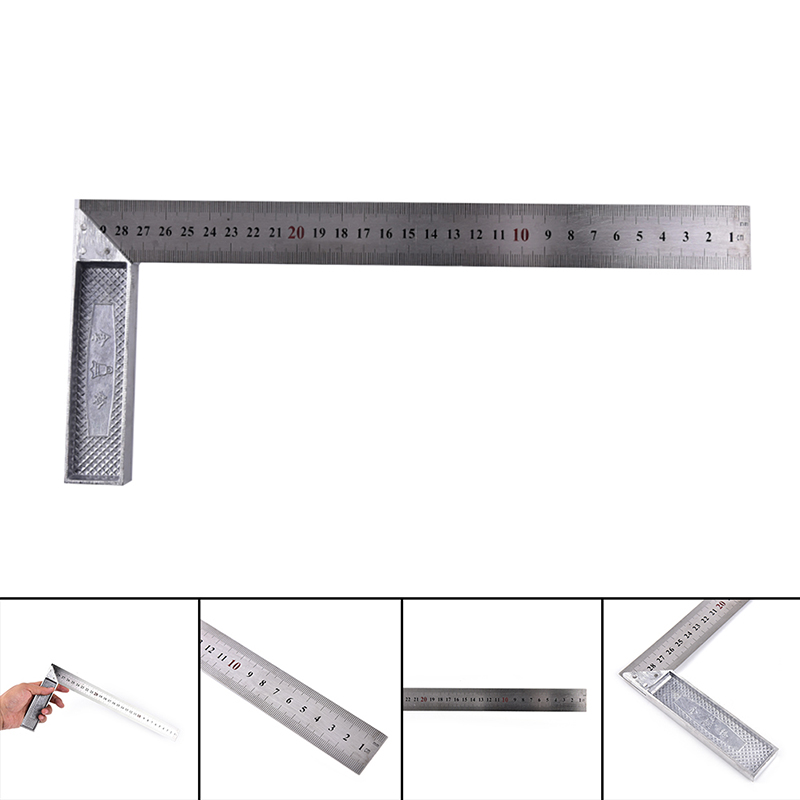pgiseg 1x Stainless Steel 15x30cm 90 Degree Angle Metric Try Mitre ...