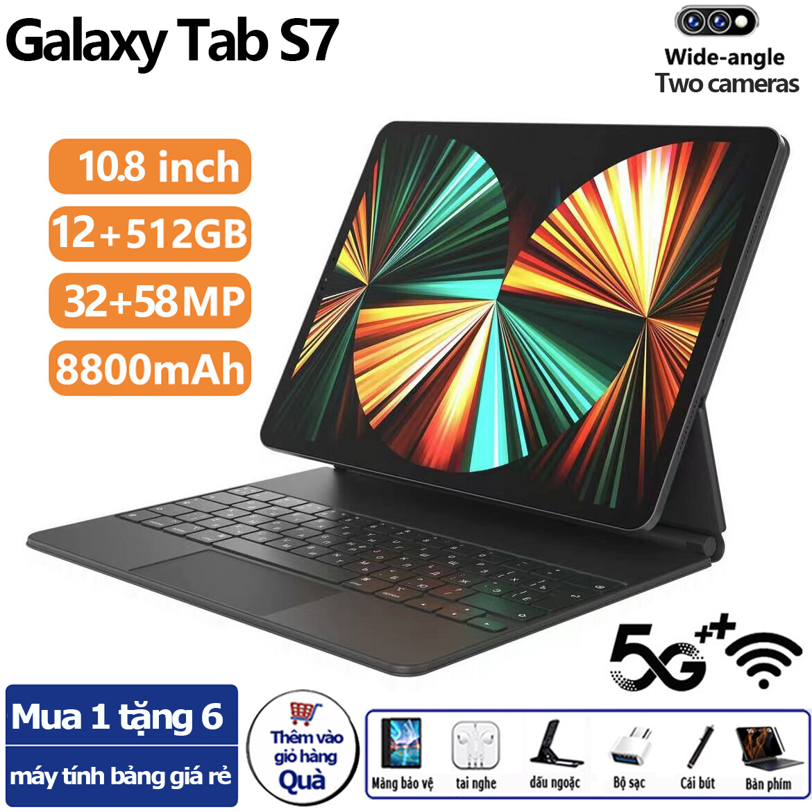 Bán HàngCOD Galaxy Tab S7 Máy Tính Bảng 10.8 inch 4K Full HD Chính Hãng ...