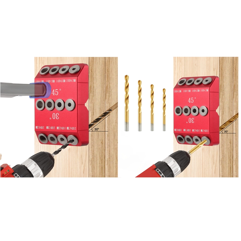 30/45/90° Angle Drill Hole Guide Jig for Angled and Straight Hole,Cable ...