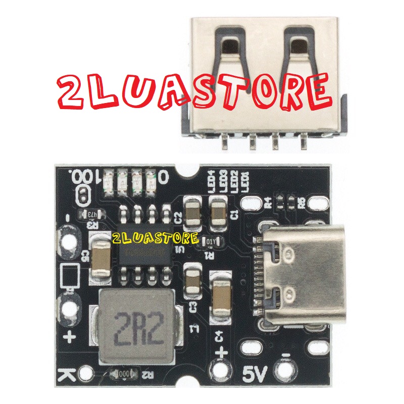 Mạch sạc pin 1S cổng Type C 5v 2A dùng cho pin 18650 - lion - lithium 3 ...