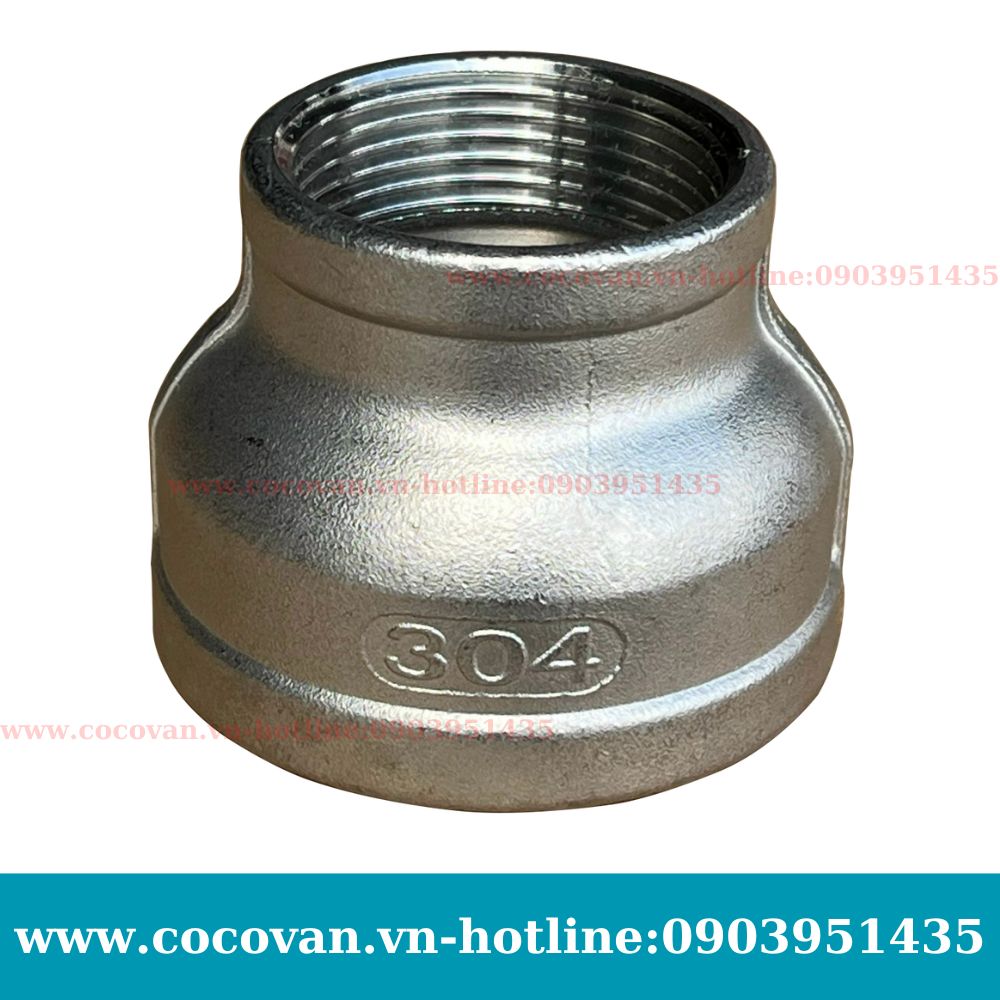 Bầu giảm ren inox 304 (côn thu inox 304) tại shop COCOVAN bầu giảm ren ...
