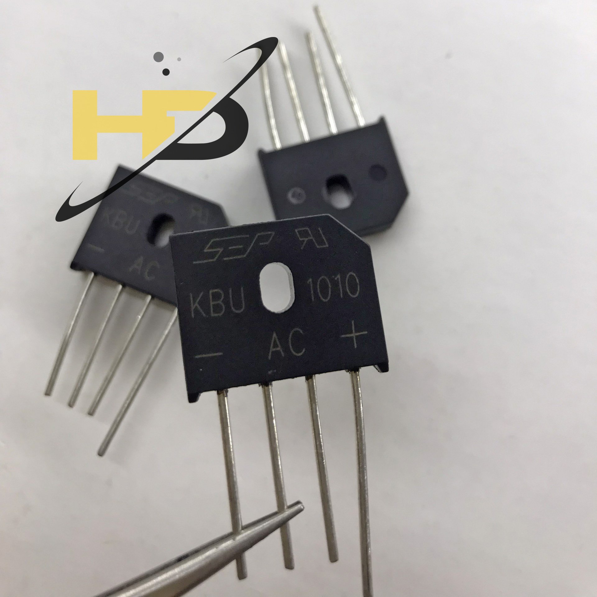 (Bộ 3 Con) Chỉnh Lưu Cầu KBU1010, Diode Cầu KBU 1010 10A 1000V DIP-4 ...