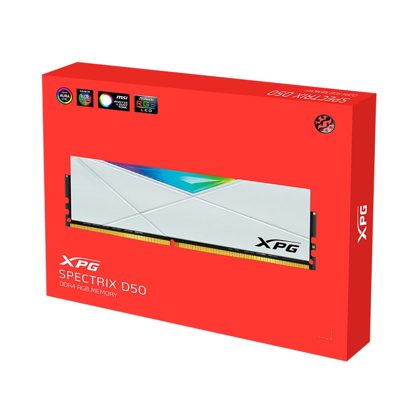 Ram Adata XPG Spectrix D50 RGB 16GB (1x16GB) DDR4 3200Mhz - MixASale