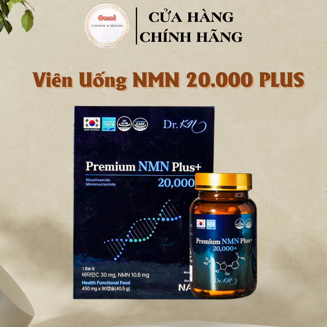 Viên Uống NMN Premium Plus 20,000+ Dr.kn Hàn Quốc, hộp 90 viên. Giúp ...