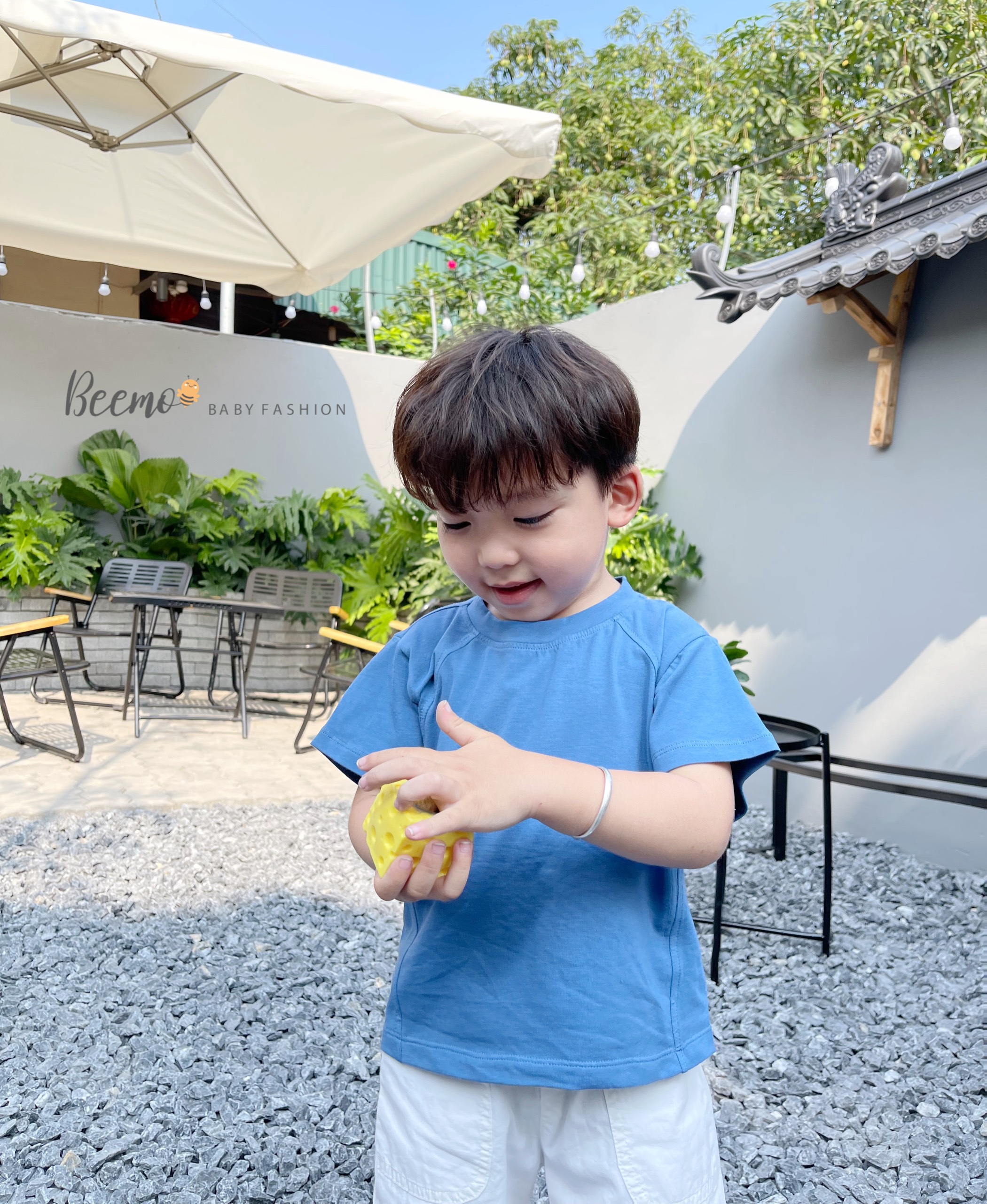 Áo phông cộc tay Beemo may đường gân nổi cá tính mặc hè chất liệu ...