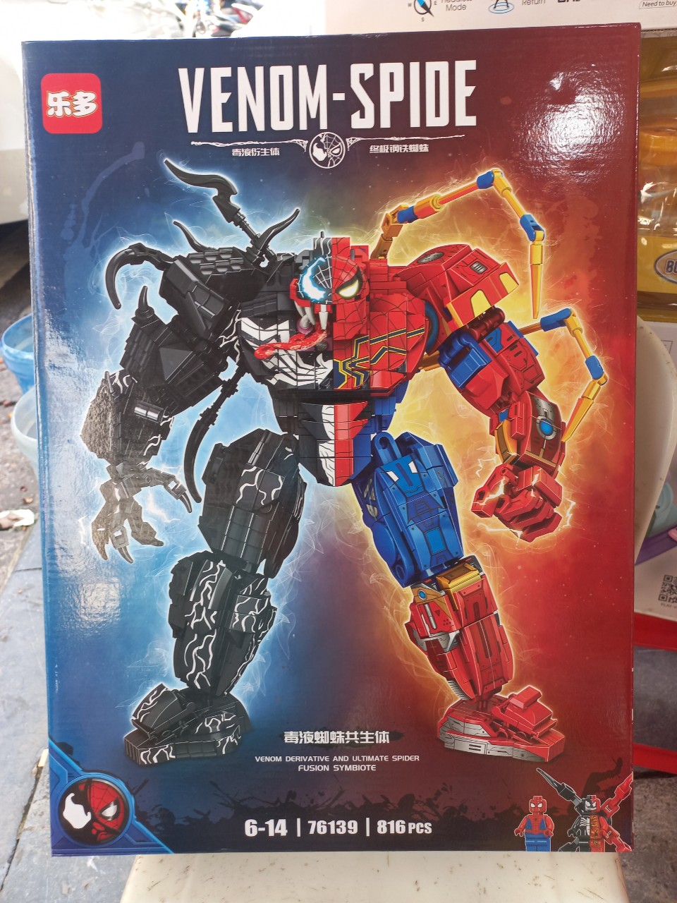 Lắp Ráp 76139 Xếp hình Venom - Spide Robot Người nhện có nọc độc 816 ...