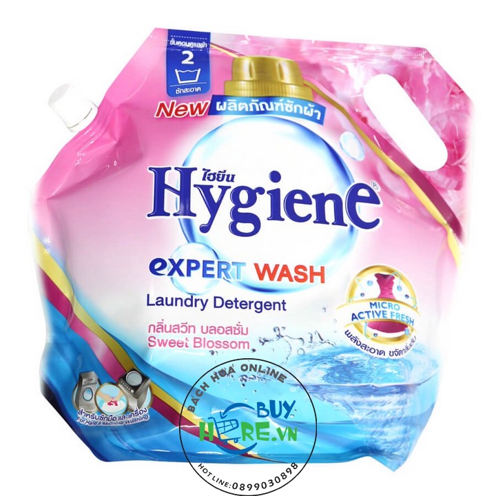 Nước giặt xả 2 trong 1 HYGIENE Thái Lan 1800ml - MixASale