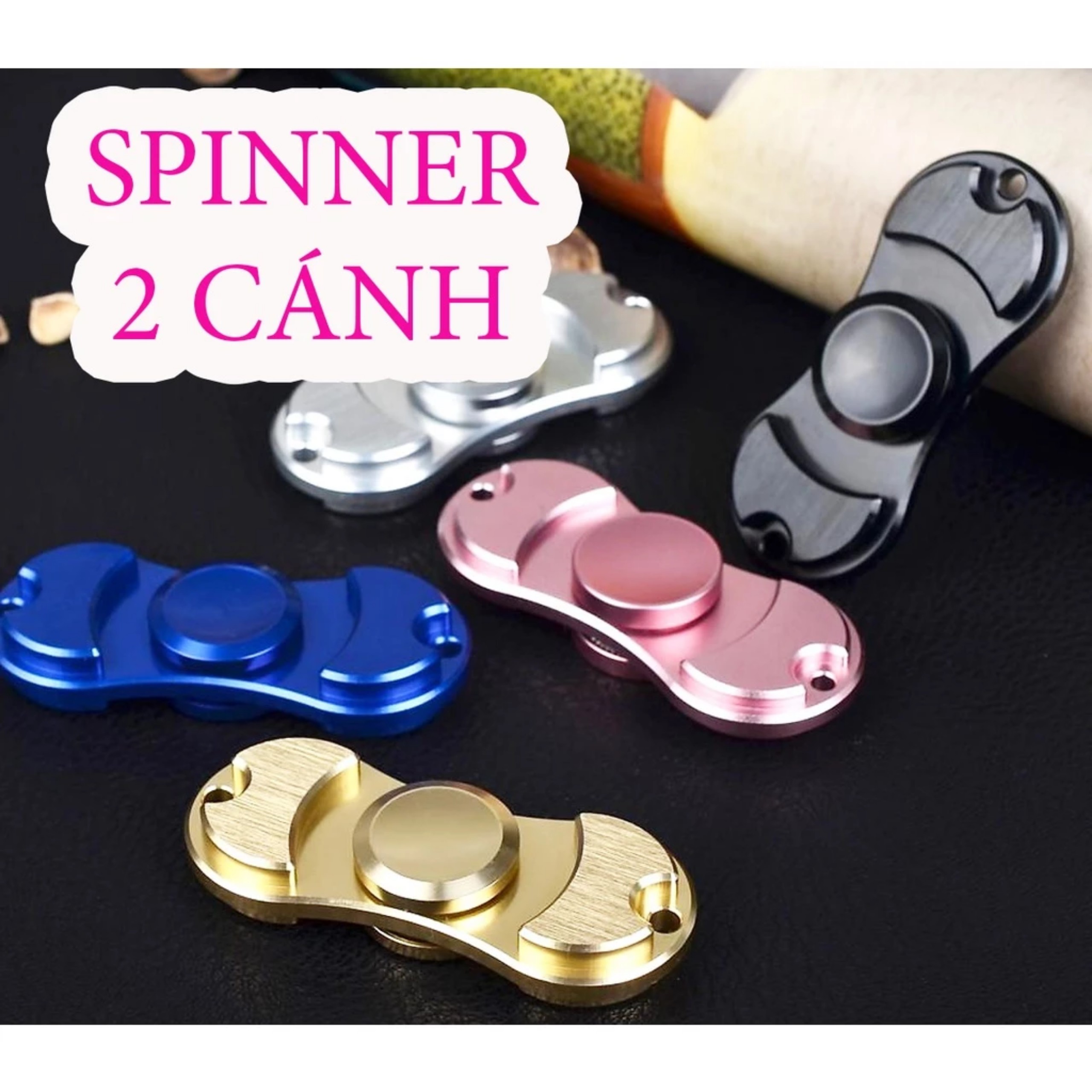 Con quay TBS Spinner Đồng Nguyên Khối 2 Cánh -Con quay Spinner đẹp, 2 ...