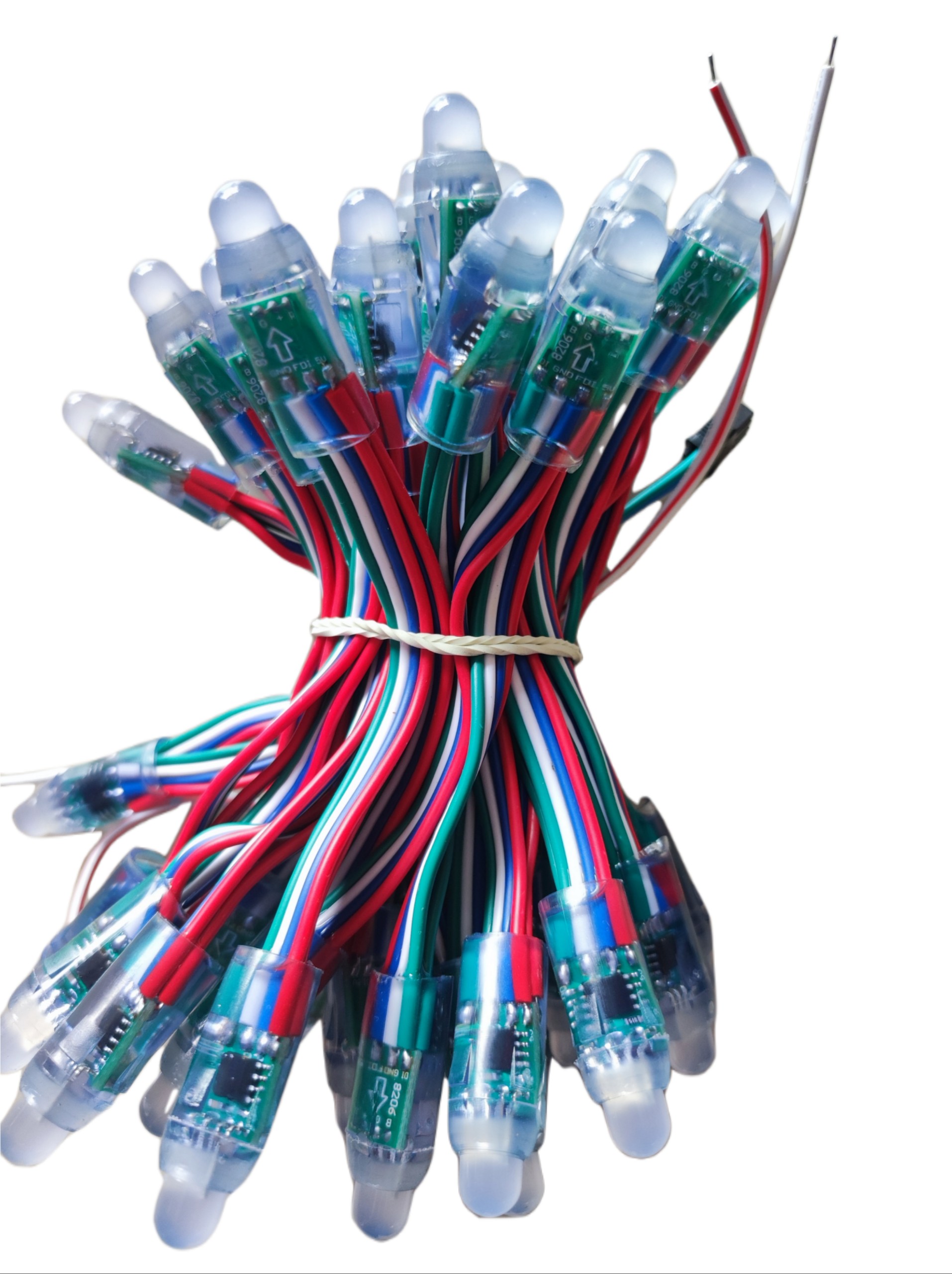 LED F8/12 Full màu IC 8206 tự chạy hiệu ứng điện áp 5v | Lazada.vn