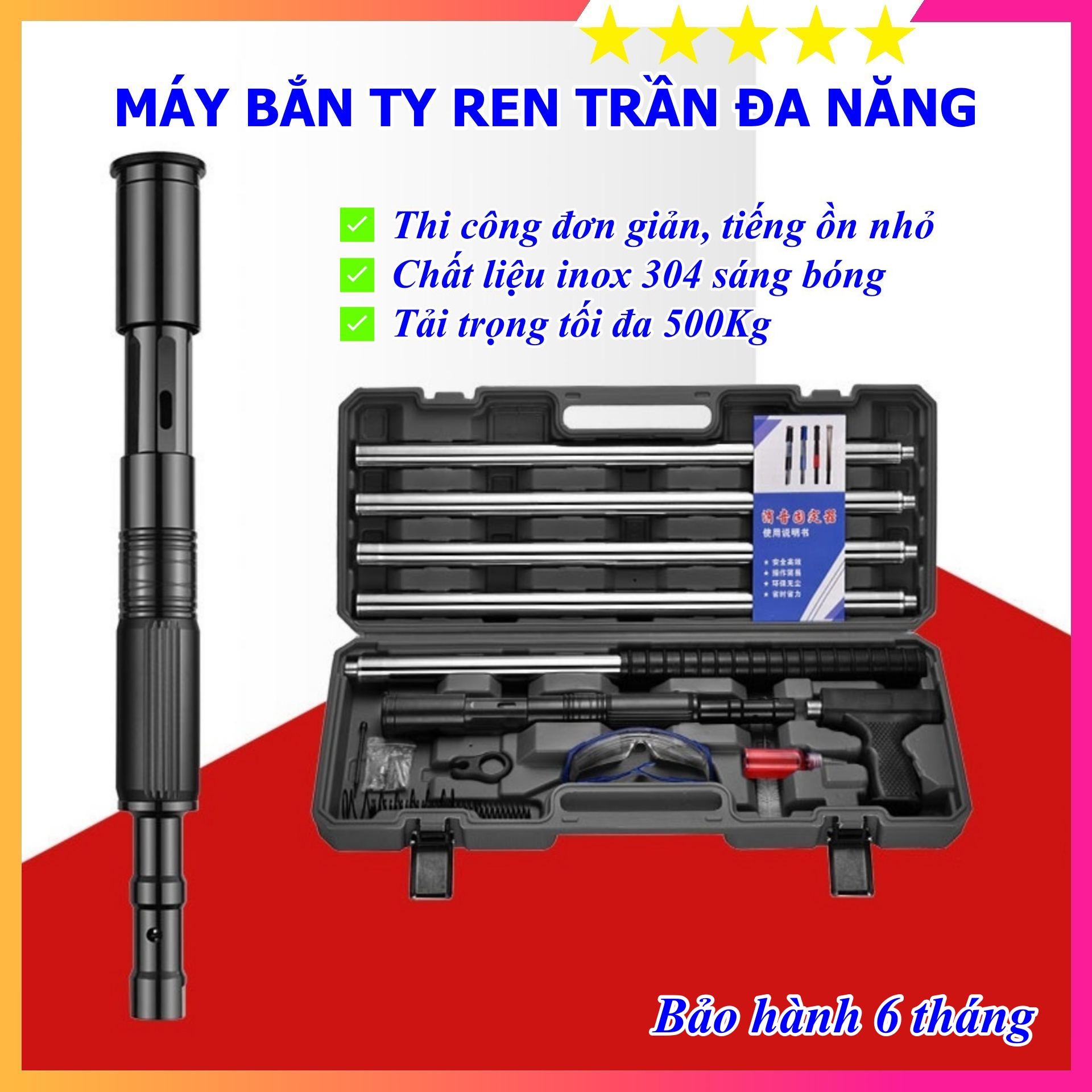 Máy bắn ti ren trần thạch cao loại dài - Xuyên phá tất cả các loại vật ...