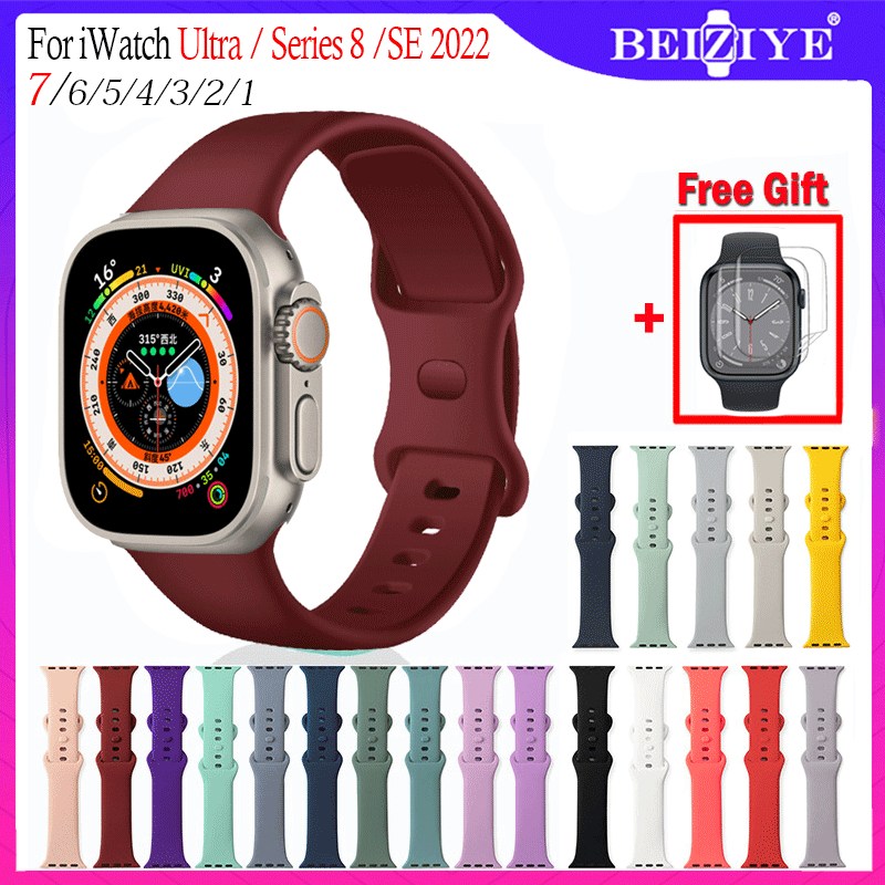 Ốp Bảo Vệ Bằng TPU Mềm Trong Suốt Bảo Vệ 360 Độ Cho Đồng Hồ Apple Watch 8 ultra 7 6 SE 5 4 49mm ...