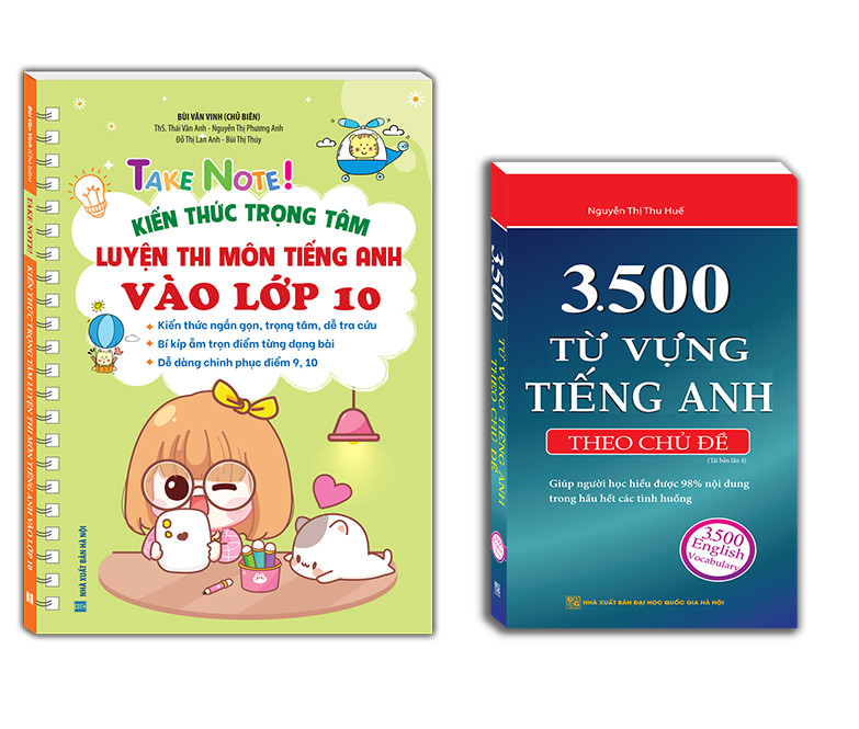 sách - combo 2c TAKE NOTE! Kiến thức luyện thi môn Tiếng Anh vào lớp 10 ...