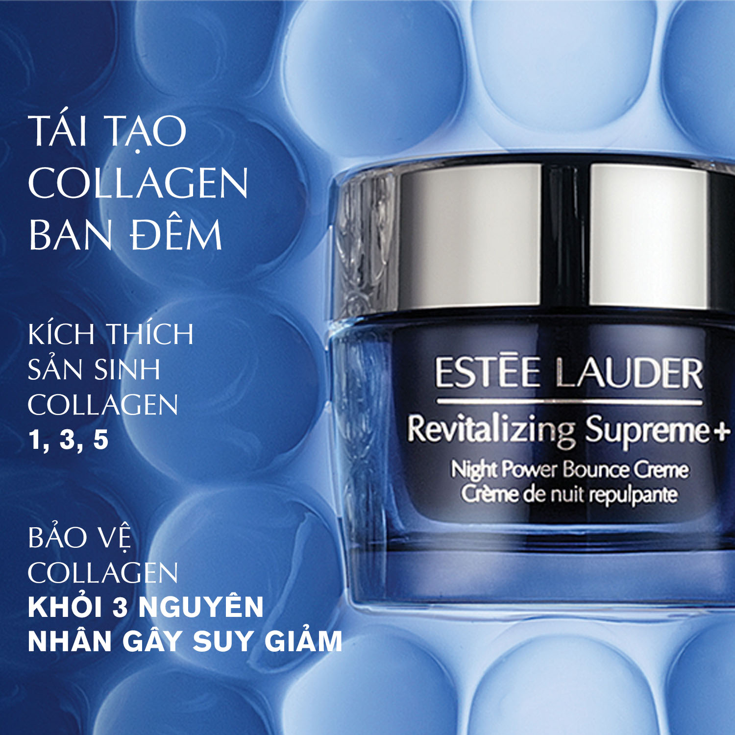 MỚI Kem dưỡng ẩm collagen phục hồi ban đêm Estee Lauder Revitalizing ...