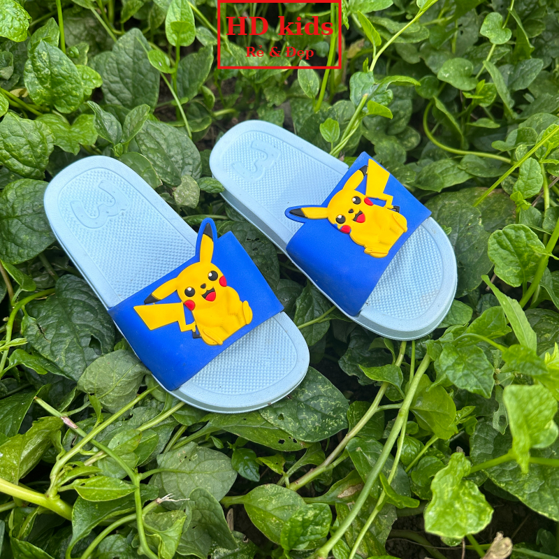 Dép lê pikachu dễ thương cho bé trai bé gái có đế mềm siêu nhẹ chống ...